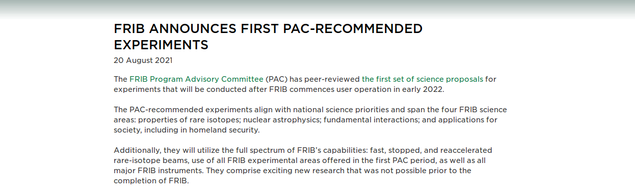 FRIB Users Organization